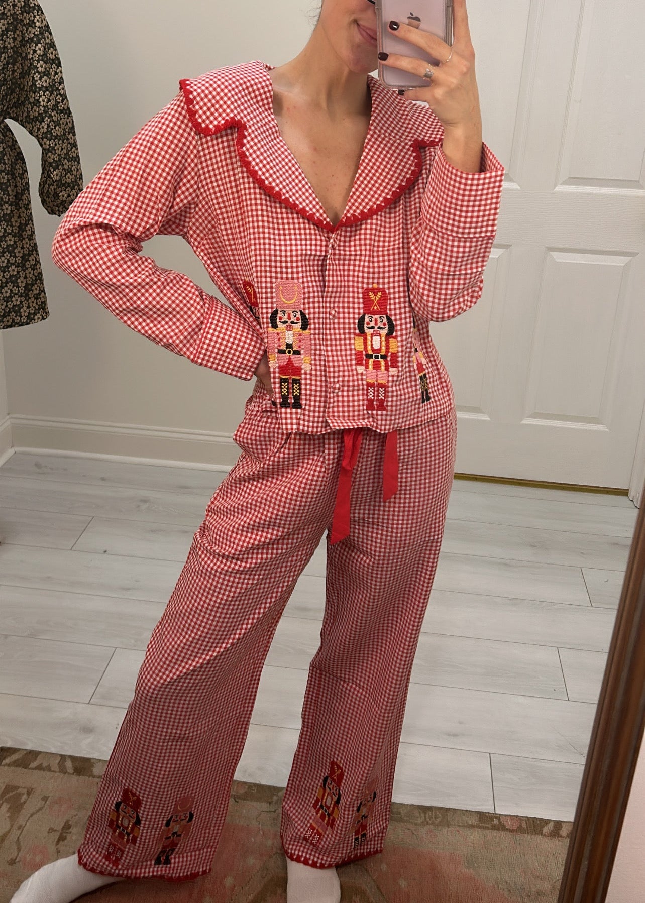 Nutcracker Gingham Pj Set - Red – Ivy Lee Boutique