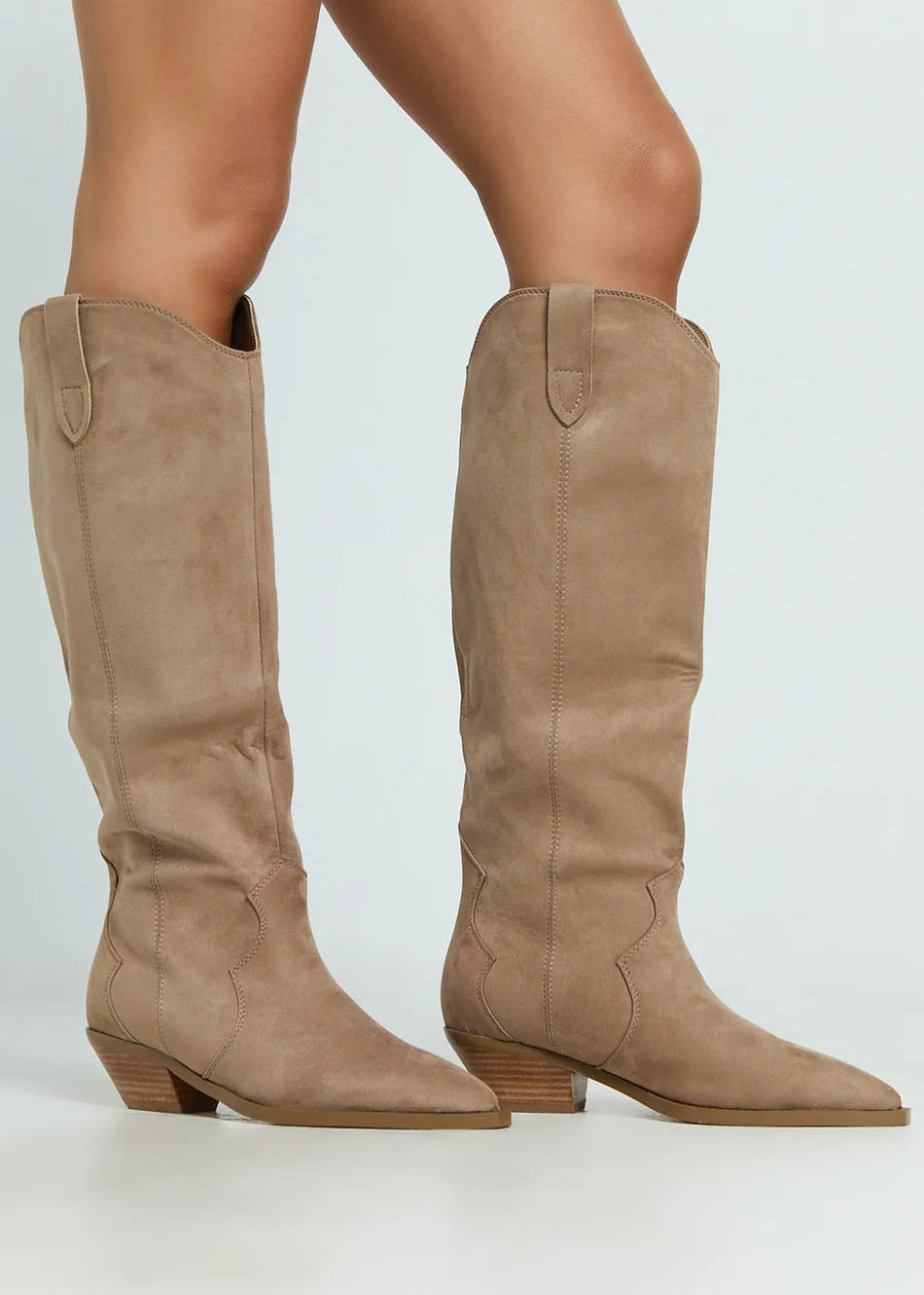 Helix Boots - Fawn Suede – Ivy Lee Boutique